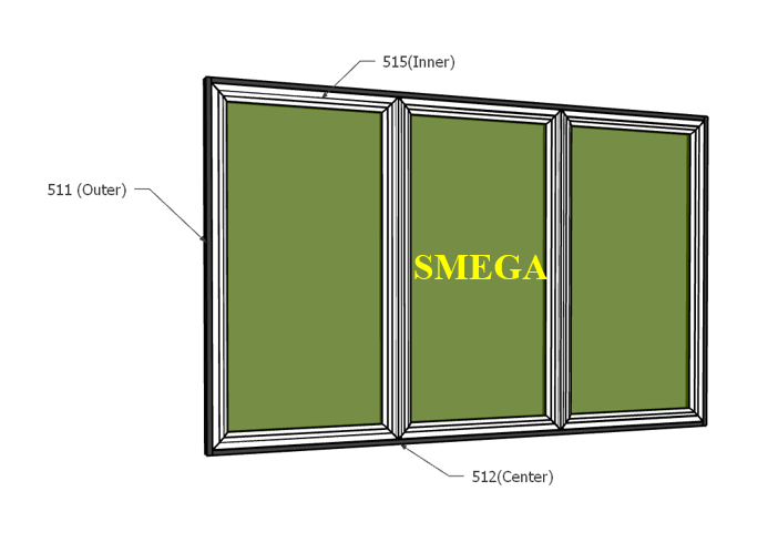 SMEGA DIY Casement Window/ Tingkap Aluminium Frame | Lazada