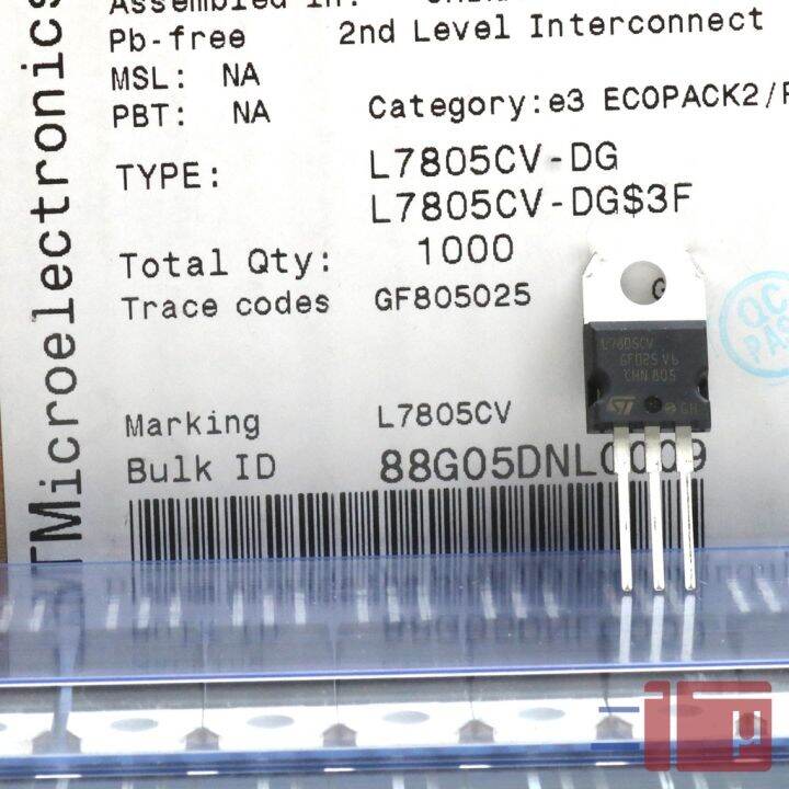 IC Voltage Regulator L7805CV 7805 Original ST | Lazada Indonesia