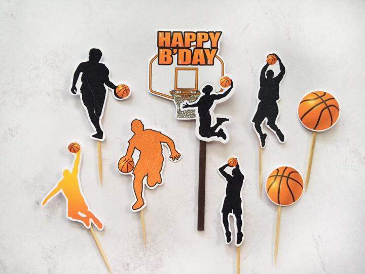 Topper BASKET paket HBD utk menghias cake dll dengan cepat dan mudah ...