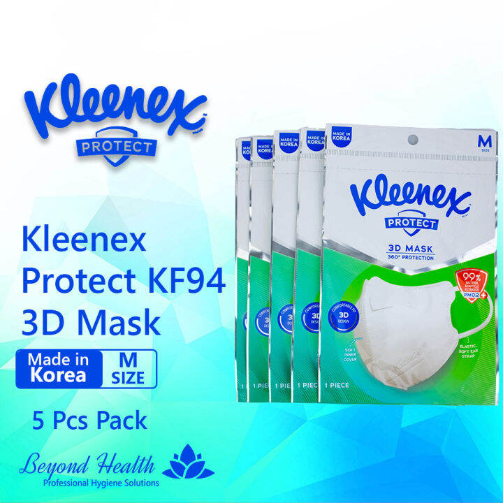 Kleenex Protect KF94 3D Mask Medium 1 Pcs/Pack X 5 | Lazada PH