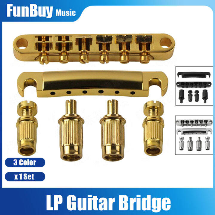 Electric Guitar Bridge Locking Tune-O-Matic TOM Bridge and Tailpiece ...