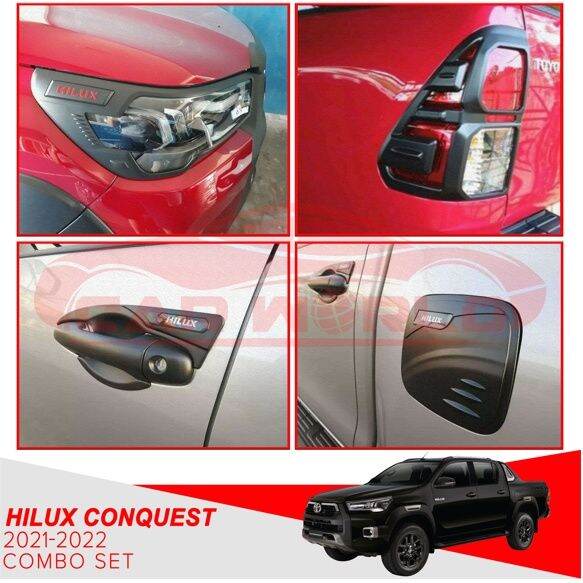 lzGToyota Hilux G Variant 2021 - 2022 Garnish Combo Set Cover Matte ...