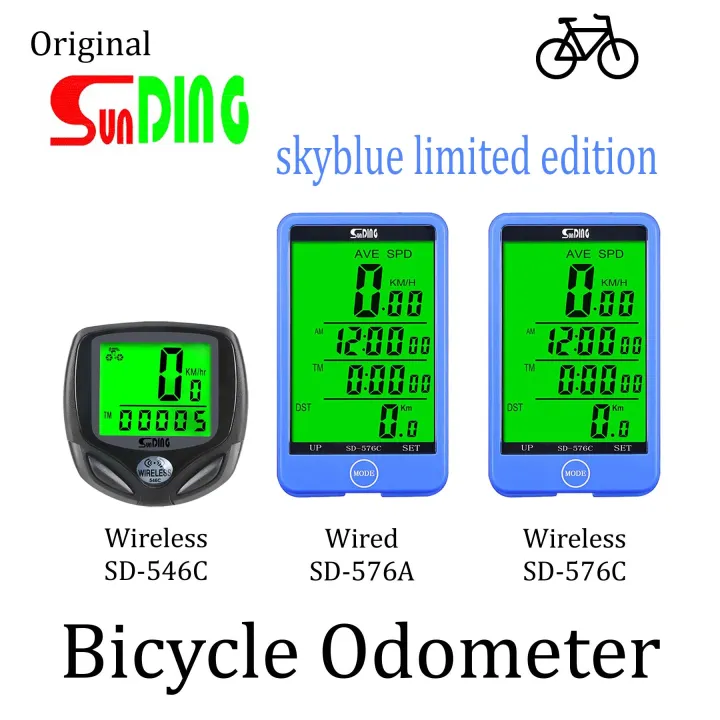 Professional Sunding odometer Waterproof Bicycle Bike Cycle Wireless ...
