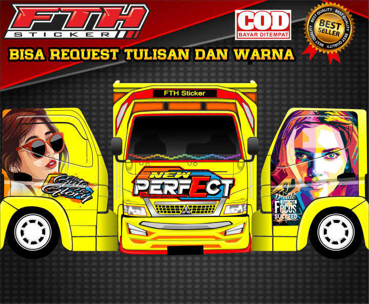 STIKER TRUK CANTER FULL KABIN DECAL STICKER KEREN | Lazada Indonesia