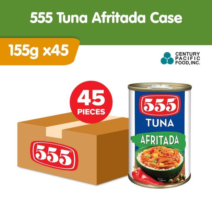 555 Tuna Afritada 155g Pack of 45 | Lazada PH