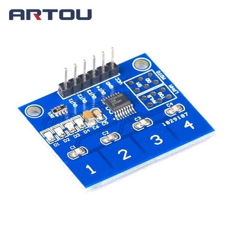 Ttp224 Switch Touch Sensor Digital 4 Channel Touch Capacitive Module ... Ttp224 Switch Touch Sensor Digital 4 Channel Touch Capacitive Module ...