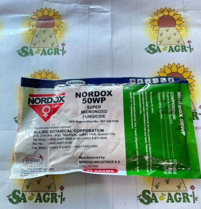 NORDOX 50WP COPPER FUNGICIDE FOR ORNAMENTAL PLANTS AND VEGETABLES ...