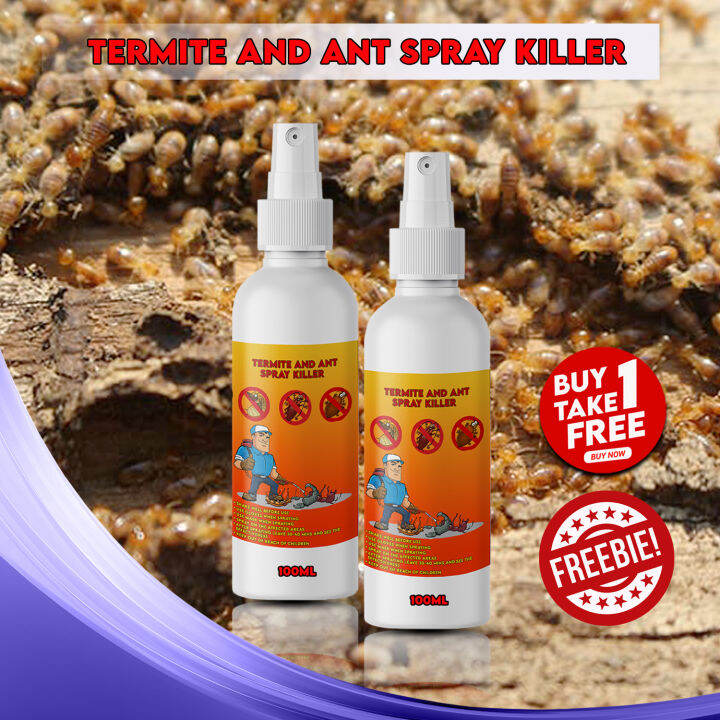 BUY 1 TAKE 1! Termite and Ant Spray Killer (100ml) (WITH FREEBIES) Cockroach Bed Bugs Anay Dust ...