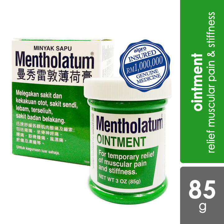 Mentholatum Ointment (85g) relief muscular pain & stiffness | Lazada