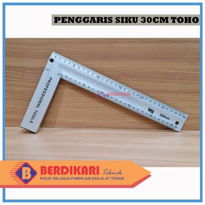 Penggaris Premium Siku Tukang TOHO 30 CM Alat Ukur Meteran Pasekon ...