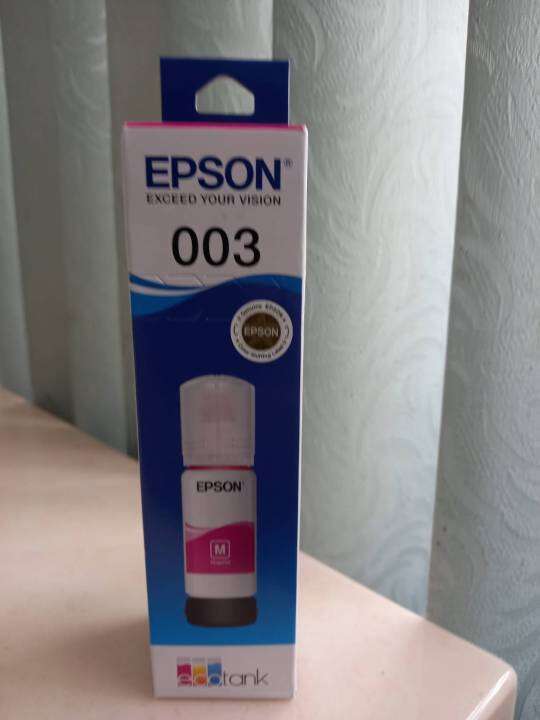 EPSON 003 Mสีม่วงแดง T00V300แท้ศูนย์ของใหม่คุณภาพ100%เครื่องปริ้นเตอร์ ...