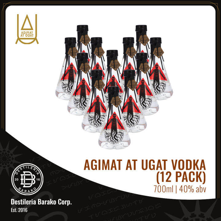 Agimat At Ugat Vodka | Destileria Barako | 700ml | 40% ABV | 12 Pack ...