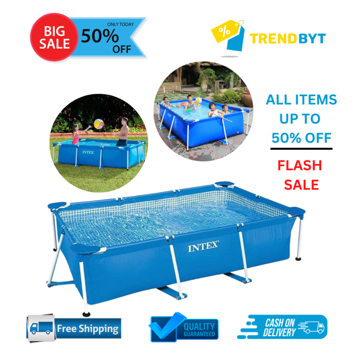 TRENDBYT - HIGH QUALITY Outdoor Rectangular Portable Swimming Pool With ...