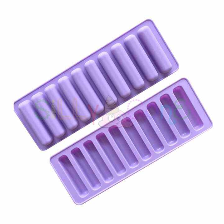 10-Cavity Finger Mould Long Strip Silikon Mold Stick Moulds Acuan Jelly ...