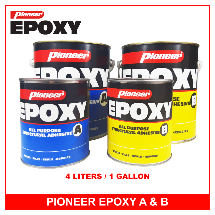 Pioneer Epoxy All Purpose Structural Adhesive A & B 4L Set (1GAL ...