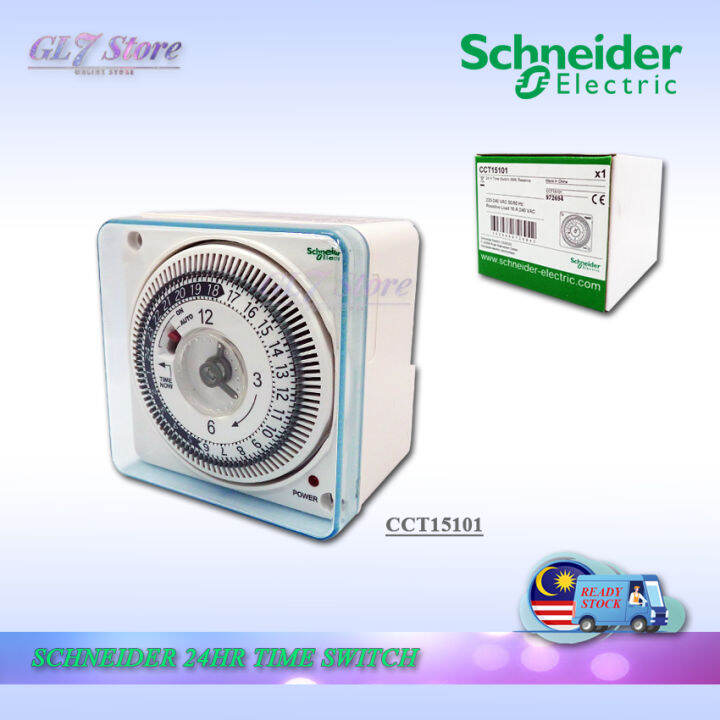 SCHNEIDER 24H 16A TIME SWITCH CCT15101 TIMER WITH RESERVE CCT15101 ...