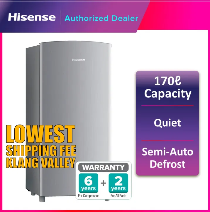 Hisense (170L) Single Door Fridge RR195D4AGN | Lazada