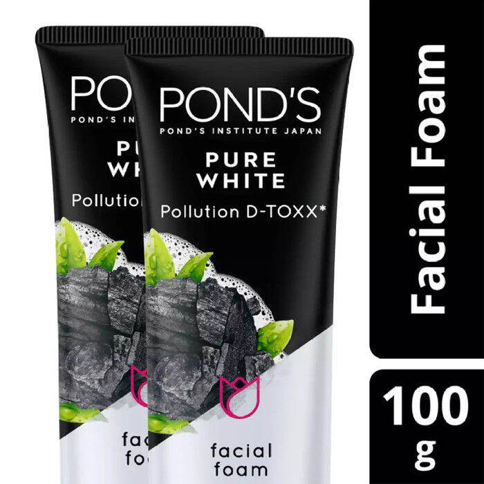 Ponds Pure Bright Facial Foam Sabun Muka Pembersih Wajah Charcoal 100g ...
