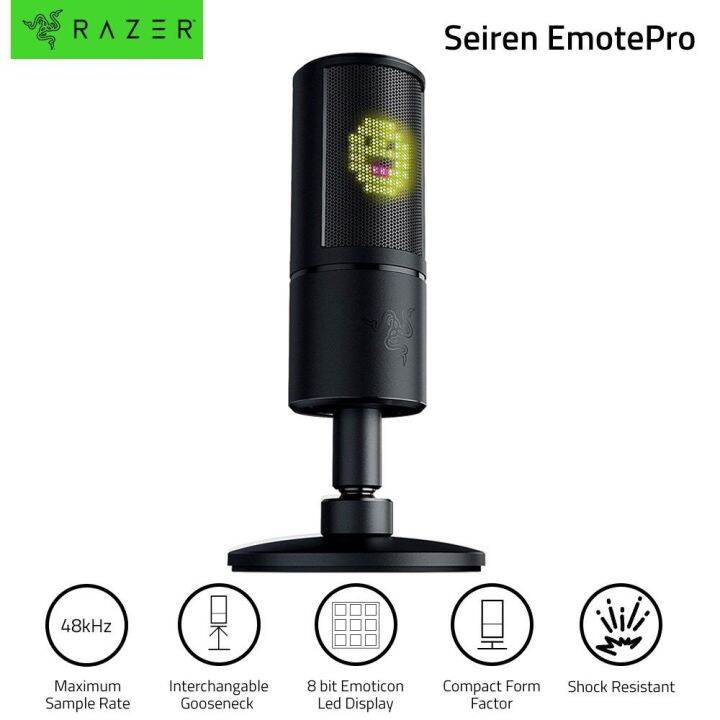 Original Razer Seiren Emote Microphone with Emoticons | Lazada PH