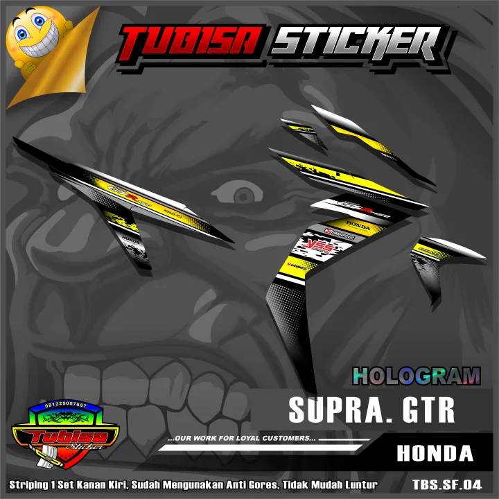 Sticker Striping Supra GTR - Stiker Sticker Striping Variasi Motor ...
