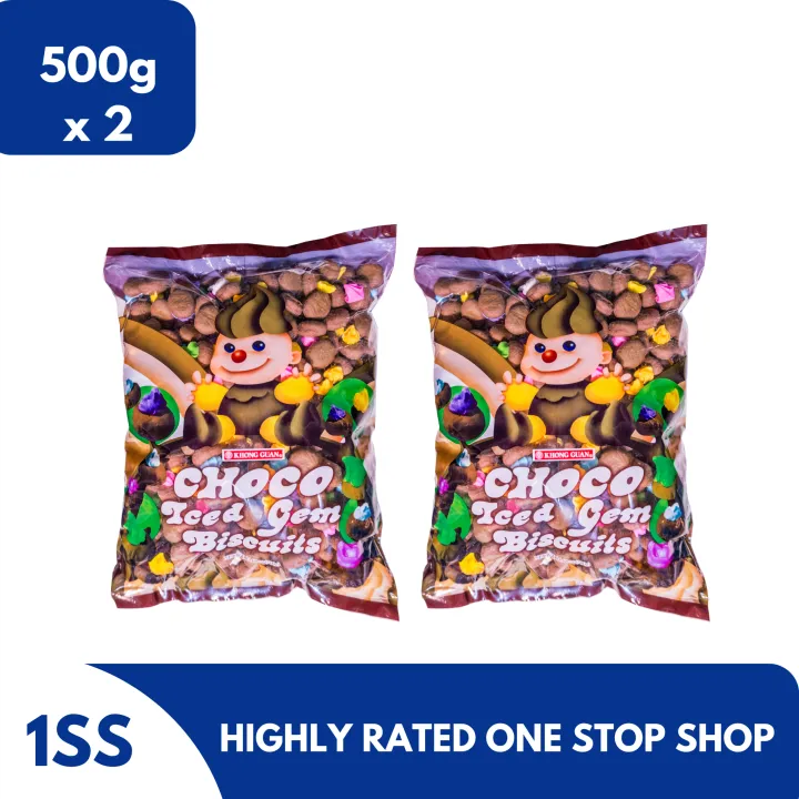 Khong Guan Choco Iced Gem Biscuit, 500g set of 2 | Lazada PH
