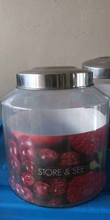 DLX Glass Jar Canister 5.5L Seal/ Toples Kaca Krupuk Manise 7 Kedap ...