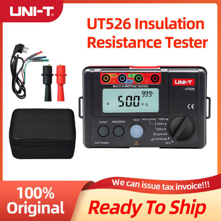 UNI-T UT526 Insulation Resistance Tester Digital Electrical Meter AC DC ...