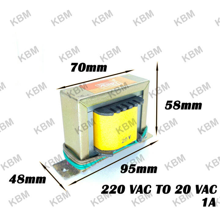 Transformer หม้อแปลงไฟฟ้า Input 220VAC Output 20VAC 22VAC 22-0-22VAC ...