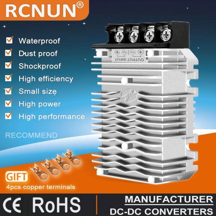 RCNUN 24V 36V 48V To 12V 13.8V 40A 50A 60A Step-Down DC DC Converter 48V-24V Regulator Buck Car ...
