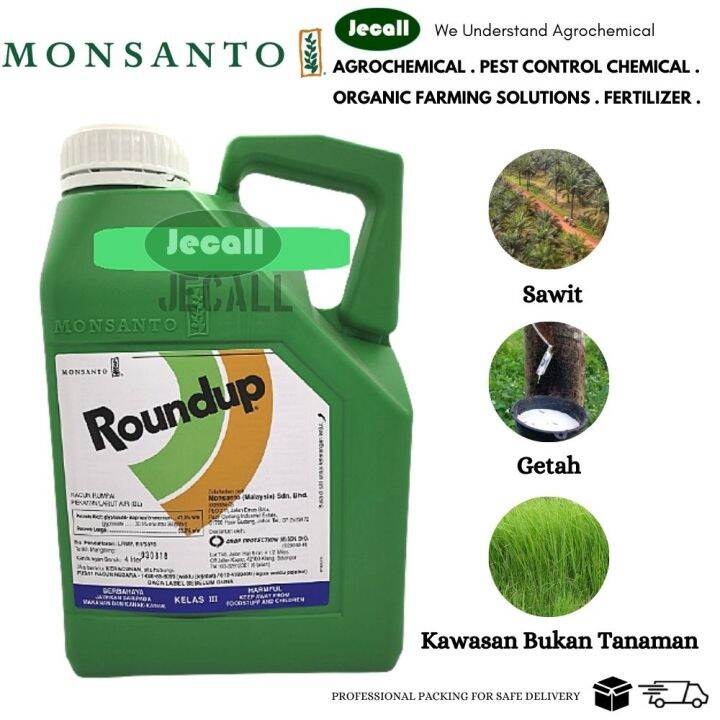 Monsanto RoundUp® 4Liter / Glyphosate 41% / Non Selective Herbicide ...