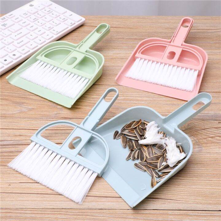 2in1 Korean Mini Cleaning Brush & Dustpan Set Cleaning Tools plastic ...