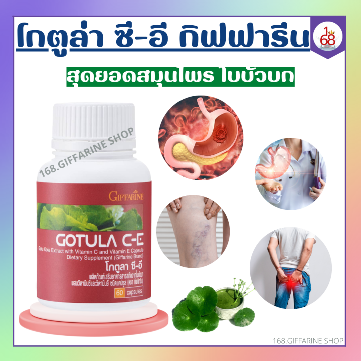 โกตูล่า ซี-อี กิฟฟารีน สารสกัดจากใบบัวบก ผสมวิตามินอี วิตามินซี GOTULA ...