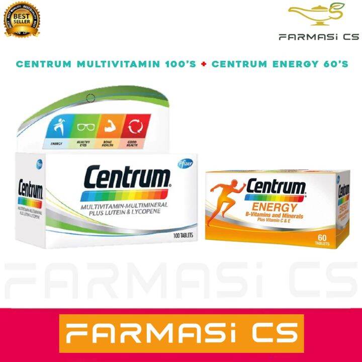 Centrum Multivitamin-Multiminerals 100 Tablets EXP:06/2024 + Centrum ...