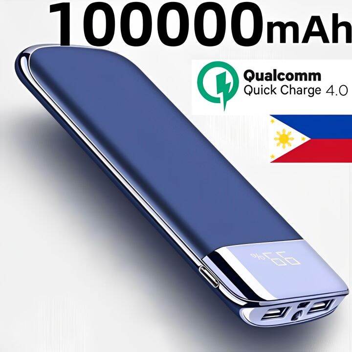 power bank original 100000mah LED Power Bank Large Capacity Slim Fast ...
