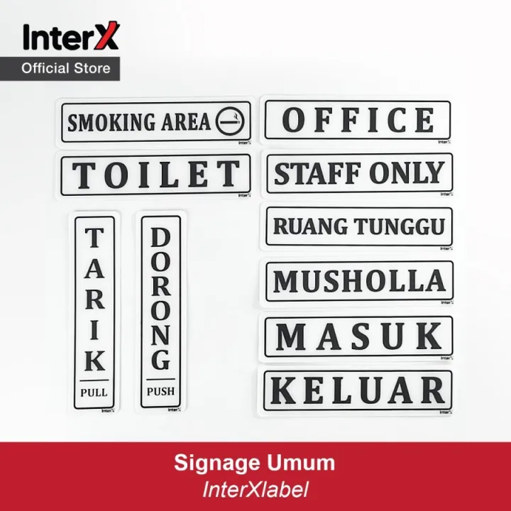 Sticker Sign Akrilik/Papan Tanda Signage/Sign Board/Papan Sign Acrilic ...