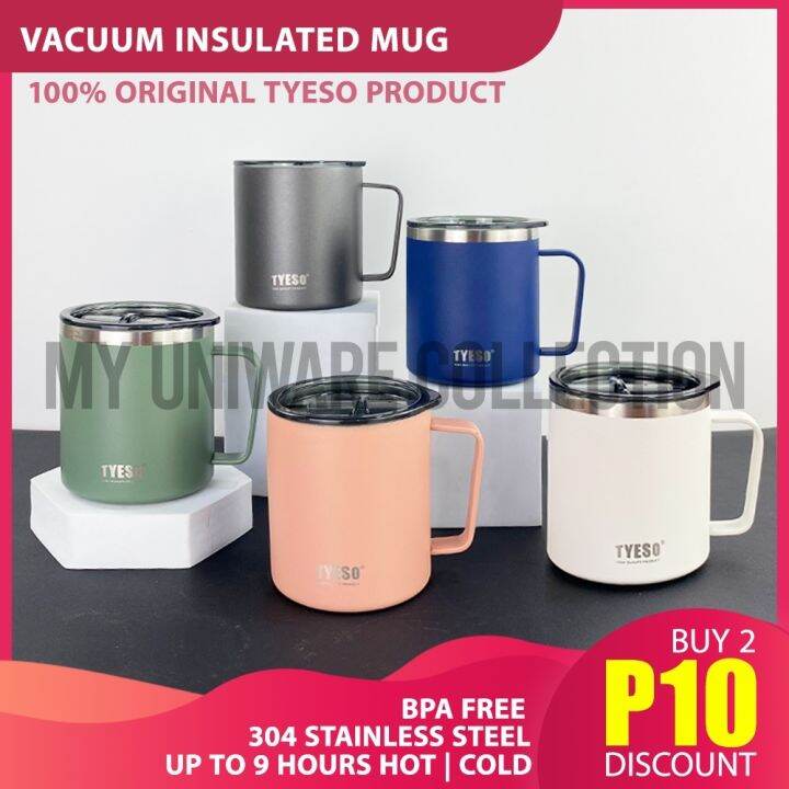 Original Tyeso Mug Vacuum Insulated Tumbler Hot And Cold Thermoflask Stainless Steel Water ...
