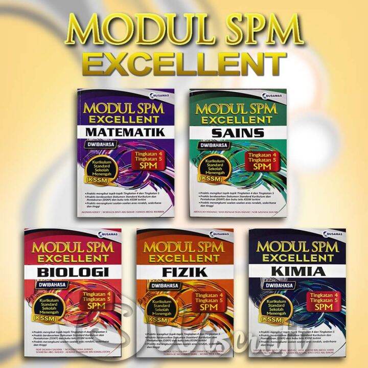 [IS] Modul SPM EXCELLENT Dwibahasa SPM Tingkatan 4 & 5 KSSM (Nusamas ...