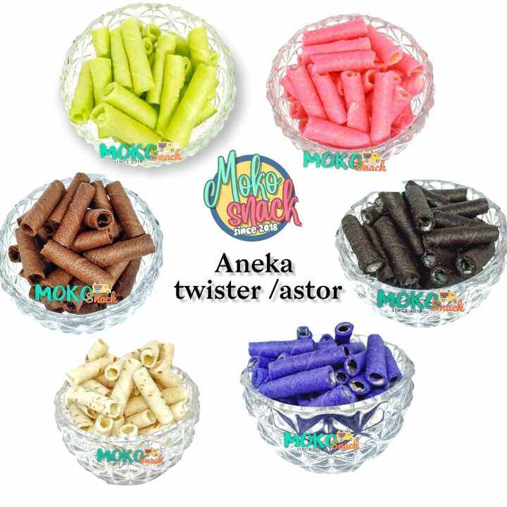 Snack cemilan Hits Astor / Twister mini Aneka Rasa 250 gram | Lazada ...