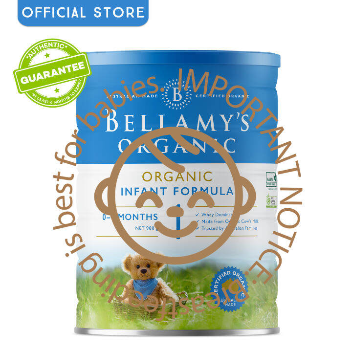 Bellamy's Organic Step 1 Infant Formula (0-6 months) 900g | Lazada ...