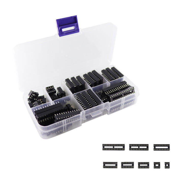 66ชิ้นล็อต DIP Sockets ADAPTER SOLDER TYPE SOCKET KIT 6,8,14,16,18,20 ...