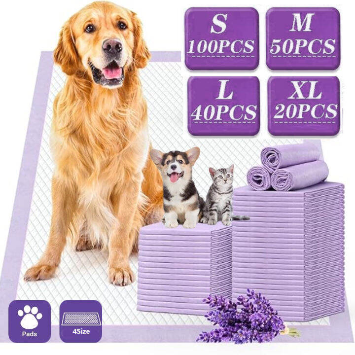 20-100Pcs Dog Pee Pad Per Pack Pet Training Pad Wee Pee Poop Training ...