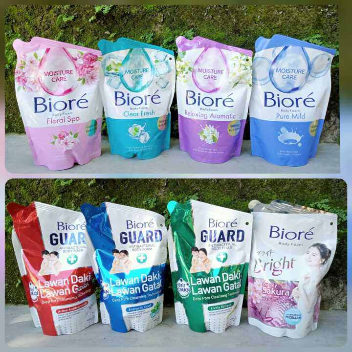 Biore sabun mandi refil 400ml/body foam/ antibacterial/ joyoshop ...