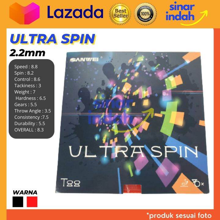 Karet Pingpong Sanwei T88 Ultra Spin Karet Tenis Meja Rubber Ping Pong | Lazada Indonesia
