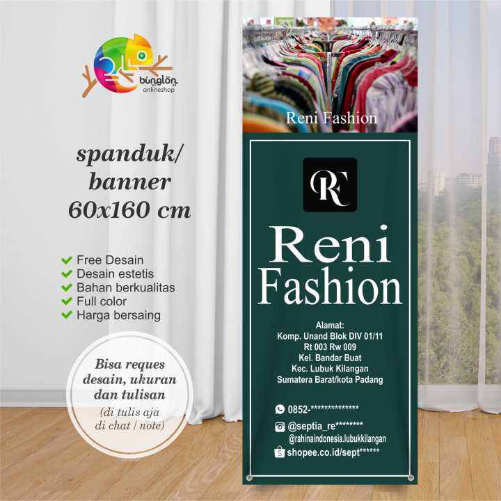 Spanduk 60x160 Spanduk Toko Baju | Lazada Indonesia