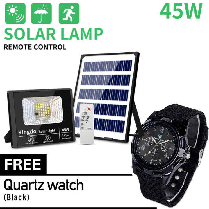 Solar 45W Powered Street Lights Outdoor Waterproof Lamps Panel Complete ...