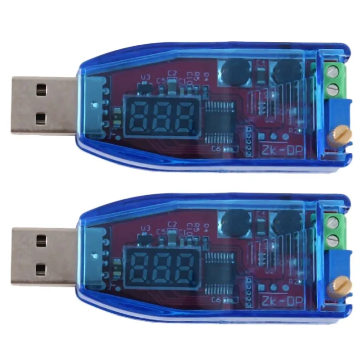 2X Dc-Dc USB Adjustable Step Up/Down Power Supply Voltage Regulator ...