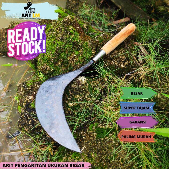 Sabit Jawa Potong Rumbut Super Tebal Dan Tajam Full Baja Sepuhan Tuwa - Arit Pengaritan Terjamin ...