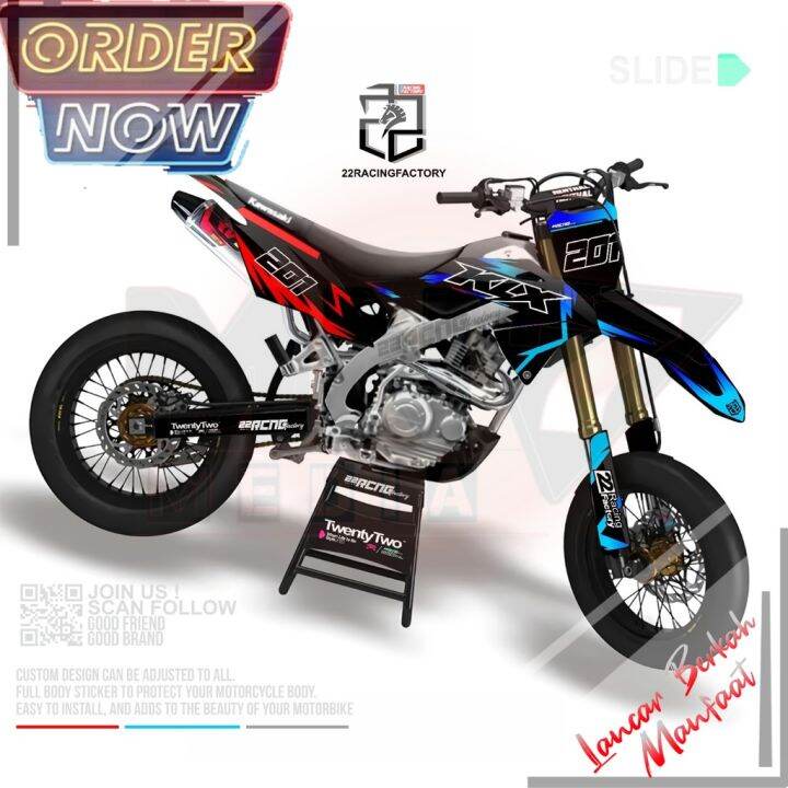 DECAL KLX DTRACKER SUPERMOTO CUSTOM Madinah Decals | Lazada Indonesia