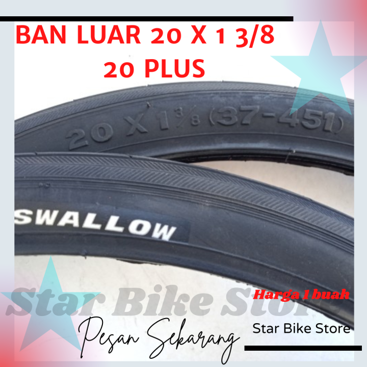 Ban luar sepeda 20 x 1 3/8 lipat, minion 20 x 13/8 atau 20 plus United Innova | Lazada Indonesia
