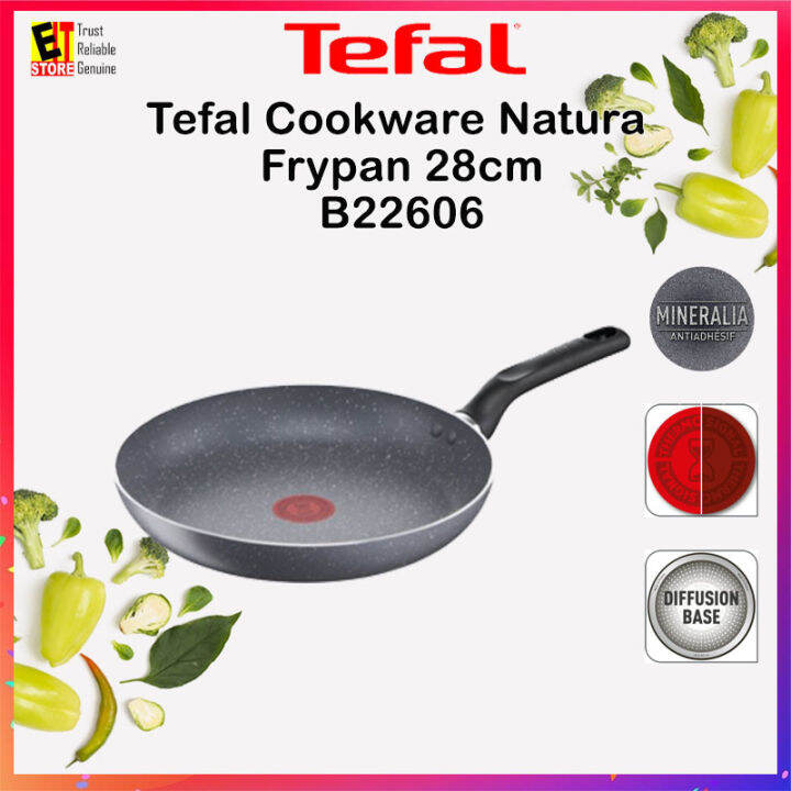 TEFAL COOKWARE NATURA FRYPAN 28CM B22606 - (B2260695) Pan | Lazada